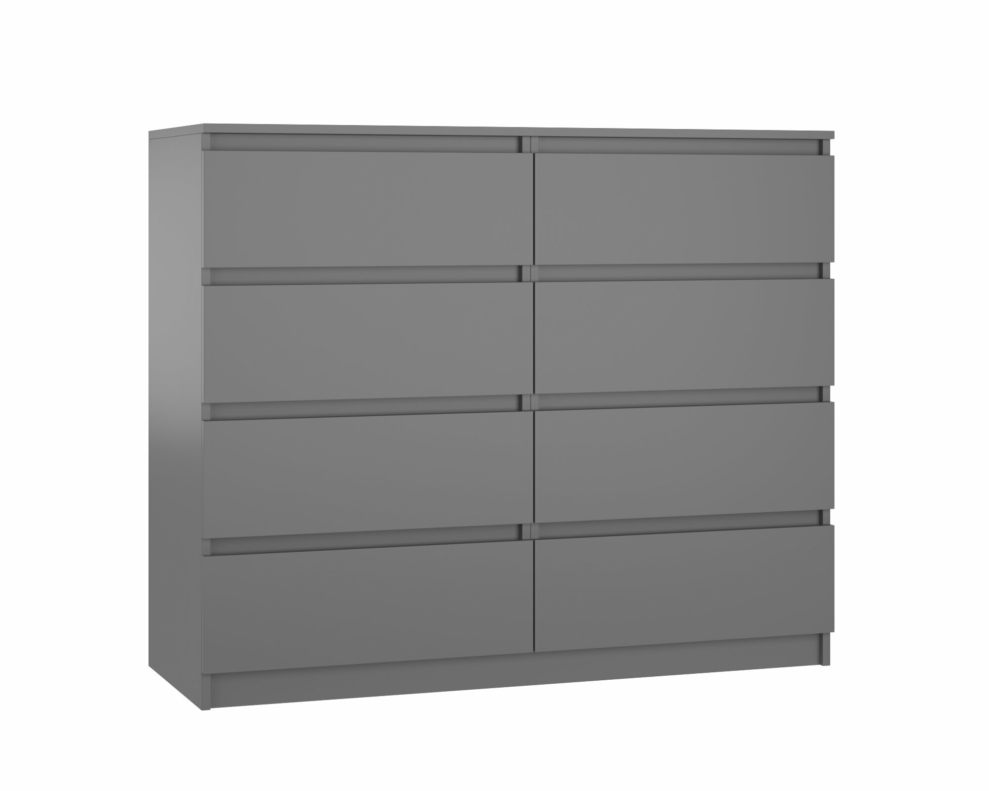 Комод с выдвижными ящиками "Челси 2" 120х100х45 Серый графит