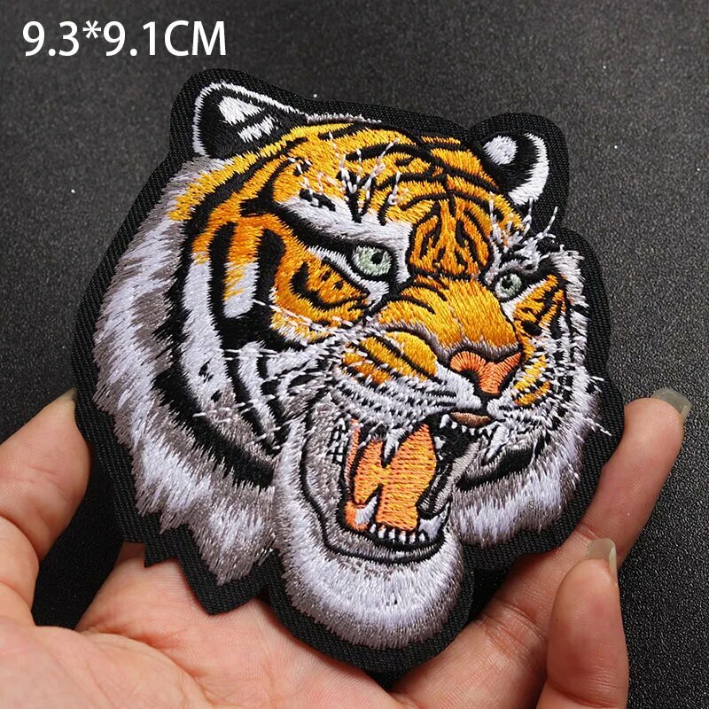 Нашивки "Голова тигра и волка" G-BT0017-4
