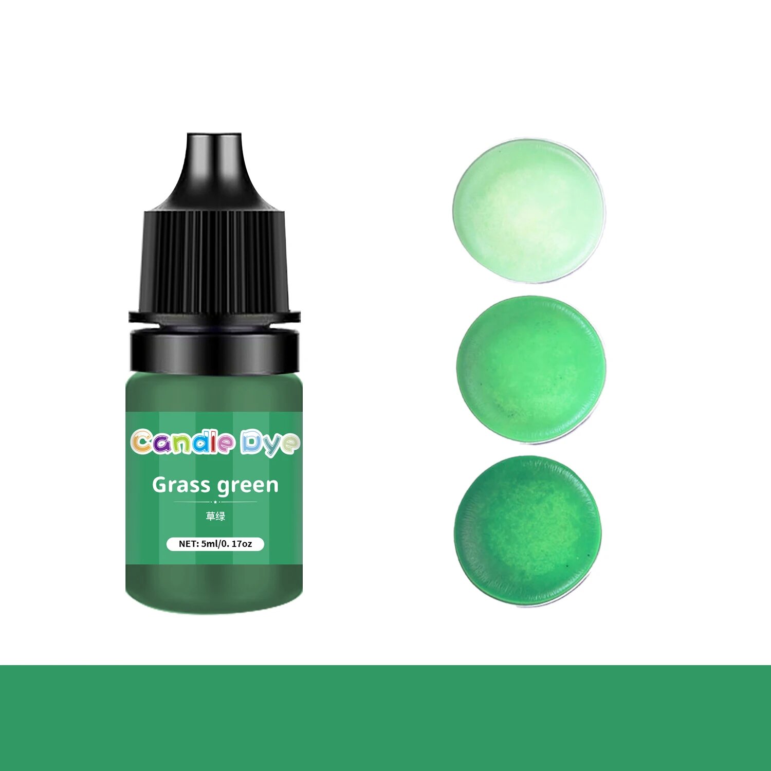 Жидкие красители для свечей 33 цветов 5 мл Изумрудный, Candle pigment 23