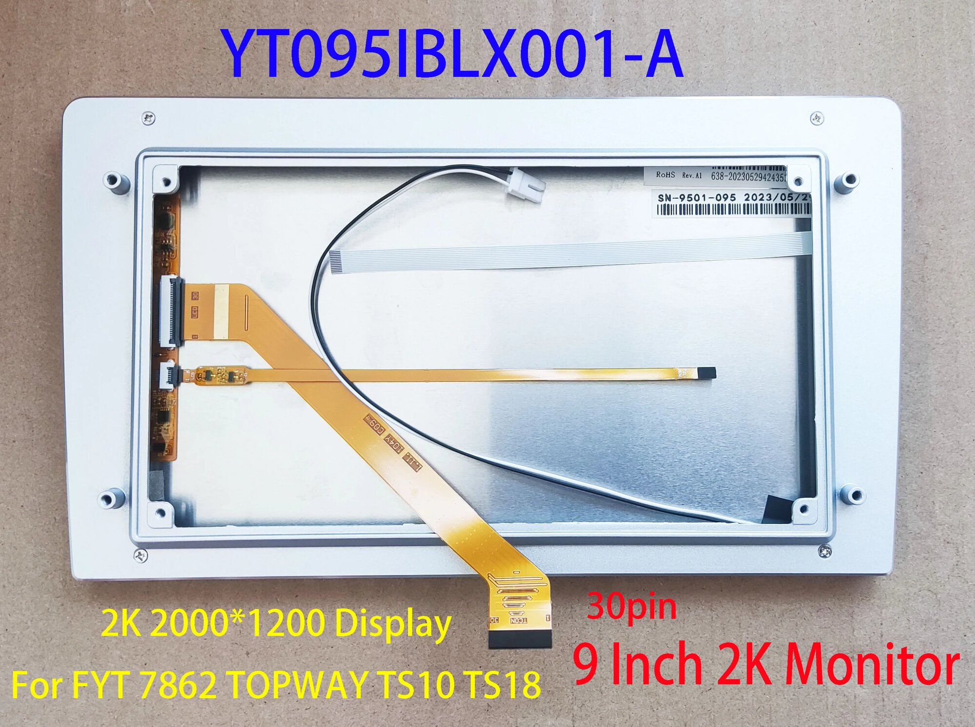 Планшетная сенсорная панель ICAR YT095IBLX001-A 9,5 дюйма 2K