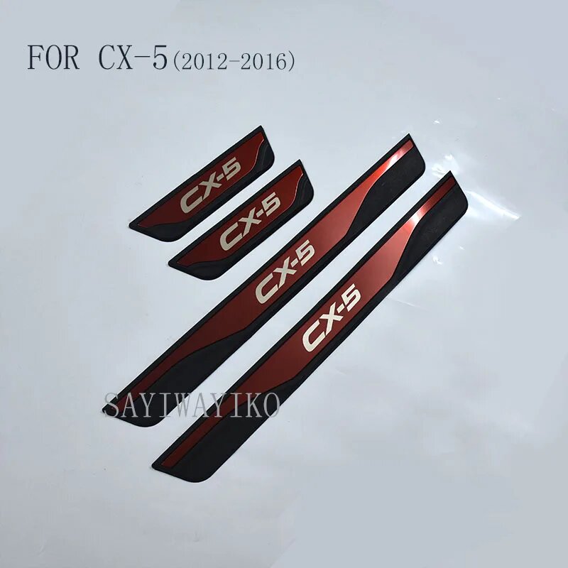 Подходит для Mazda CX-5 Cx5 2012 2014 2016 2017 2021 Накладка на порог, приветственная педаль, нержавеющая сталь, автомобильный Стайлинг, автомобильные аксессуары