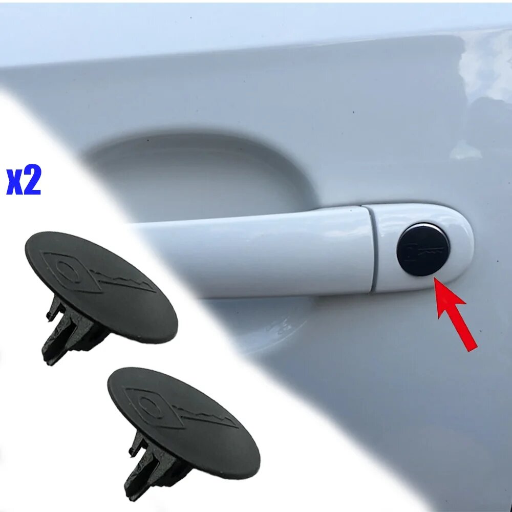 2 шт. новый для Citroen C4 I II 2004-2020 Grand C4 Picasso, дверная ручка автомобиля, крышка отверстия для ключа, заглушка, накладка, зажим, пылезащитный, нержавеющий