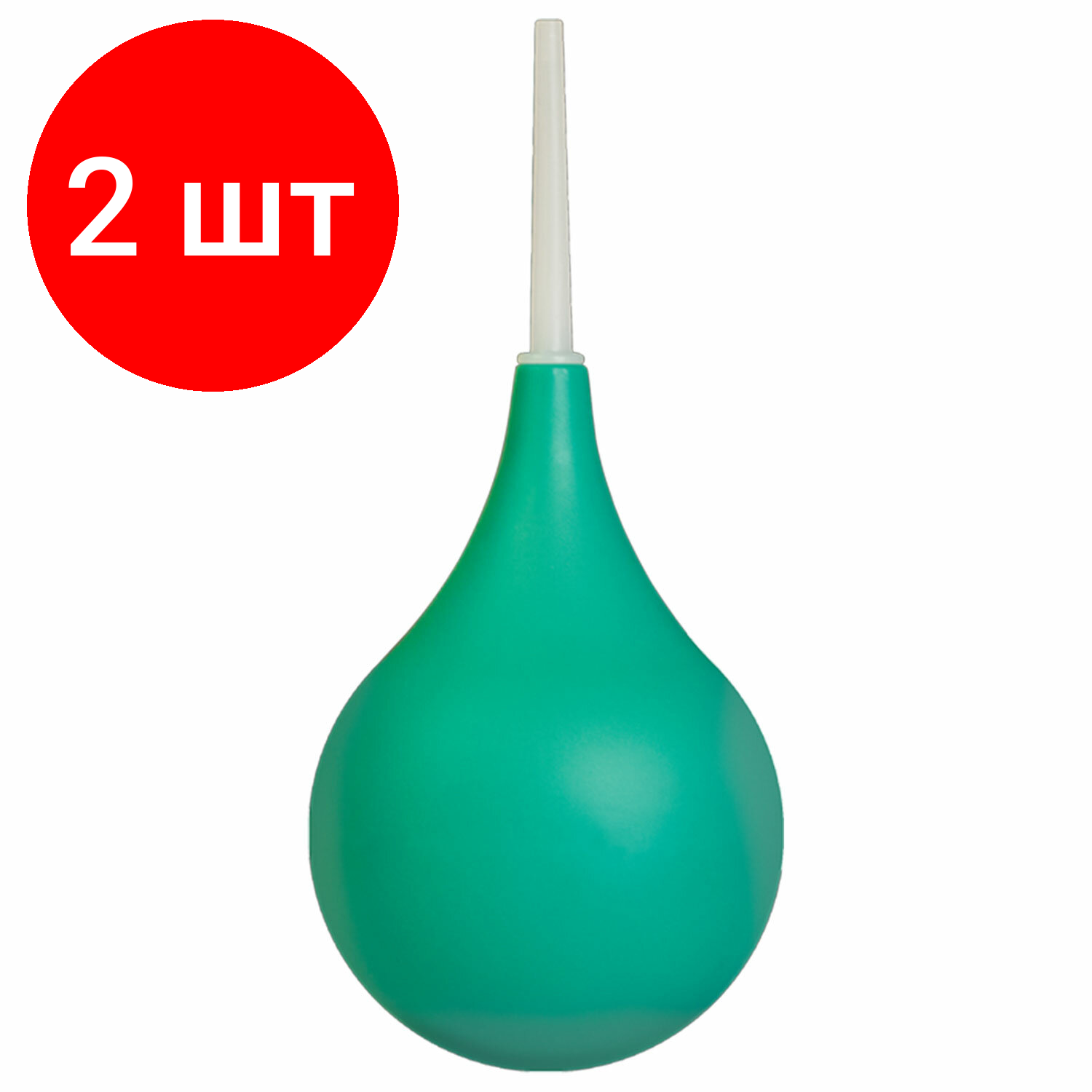 Комплект 2 шт, Спринцовка с твердым наконечником, объем 440 мл, № 14Б, виталфарм, ВИТ00006734