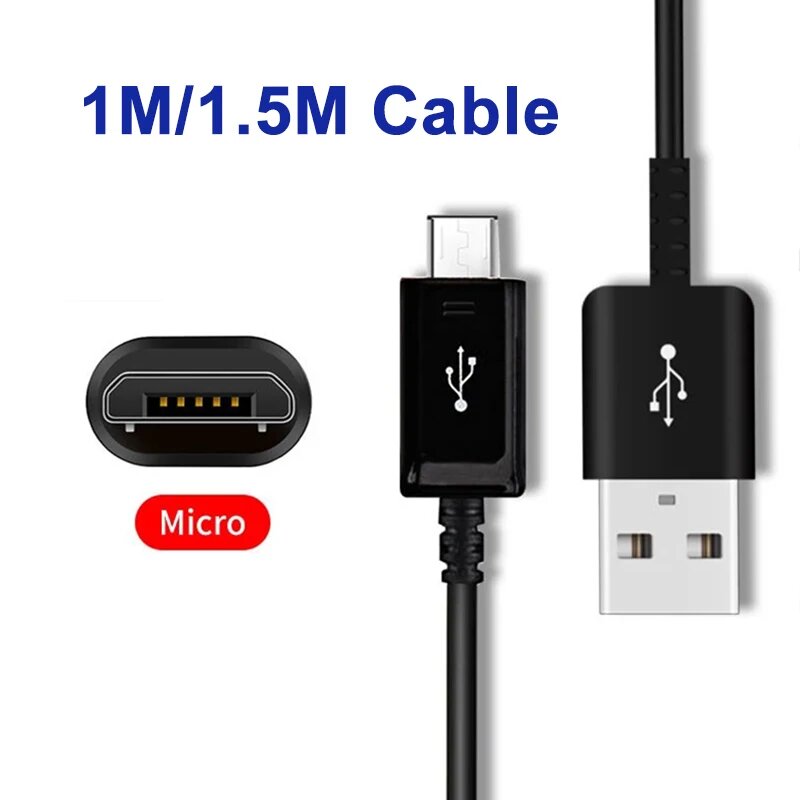 Micro USB кабель Samsung 1.5м Black — фото 1