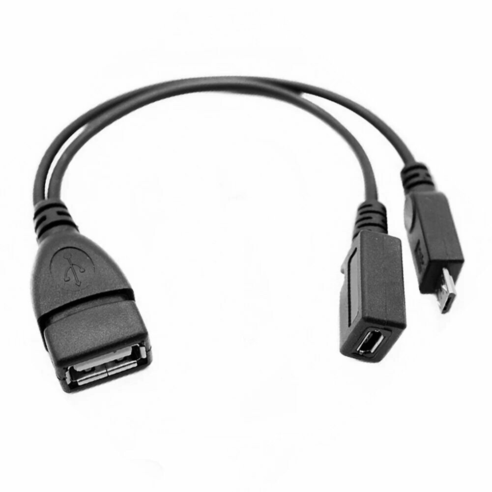 Адаптер Micro USB на USB 2.0 OTG с питанием