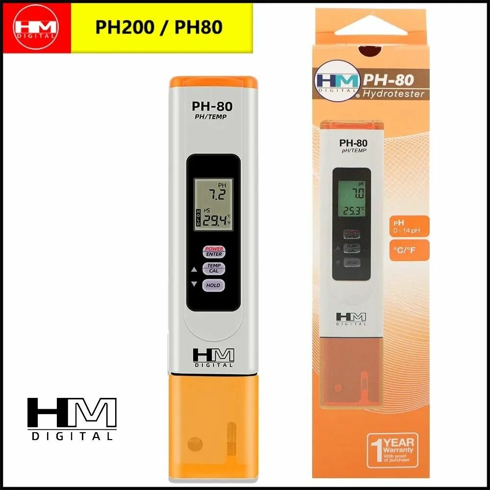 PH метр для воды HM Digital PH-80 профессиональный
