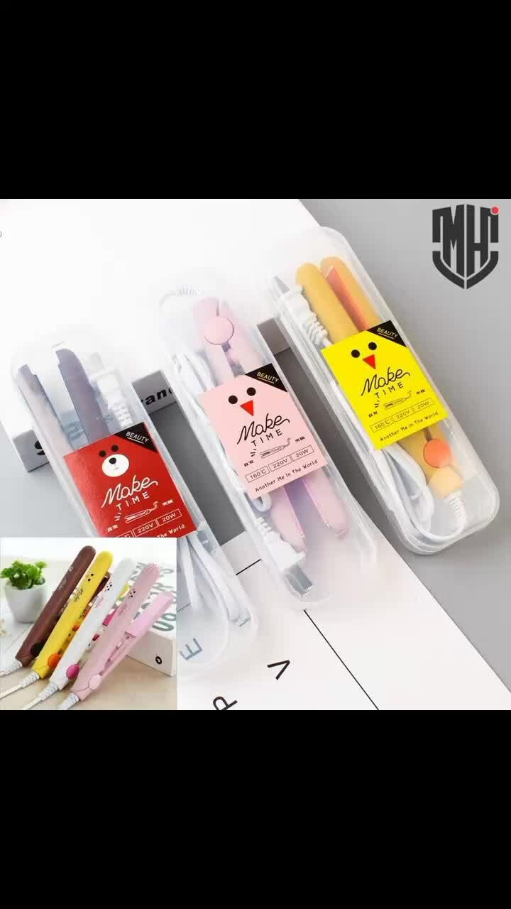 2 в 1 портативный мини электрический выпрямитель для волос утюжки для завивки керамический салон