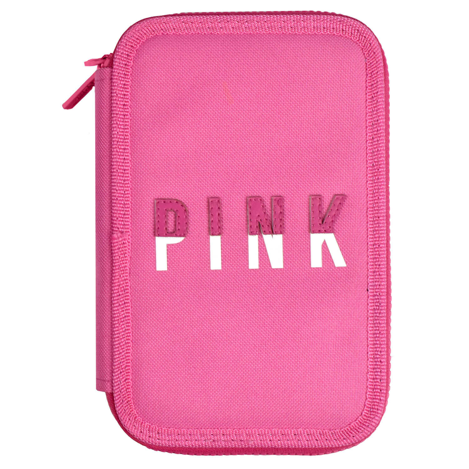 Пенал школьный Феникс+, РОЗОВЫЙ без наполнения