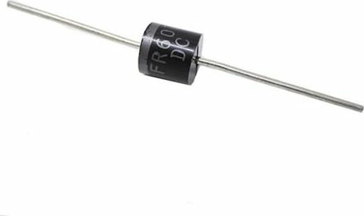 Диод DC FR607 импульсный, 6А, 1000В, R-6 , 1 шт