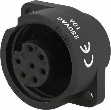 Гнездо WEIPU LTD. WA22K7Z Гнездо мама IP67 7 выв. (6+PE) 1шт