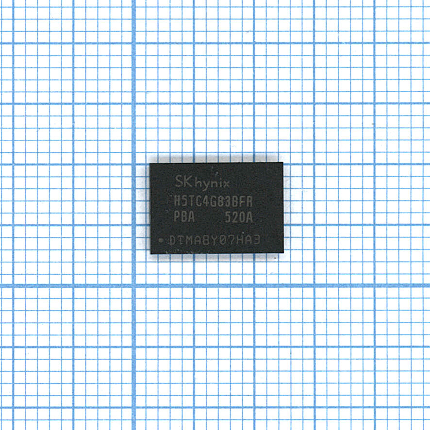 Микросхема памяти H5TC4G83BFR с разбора
