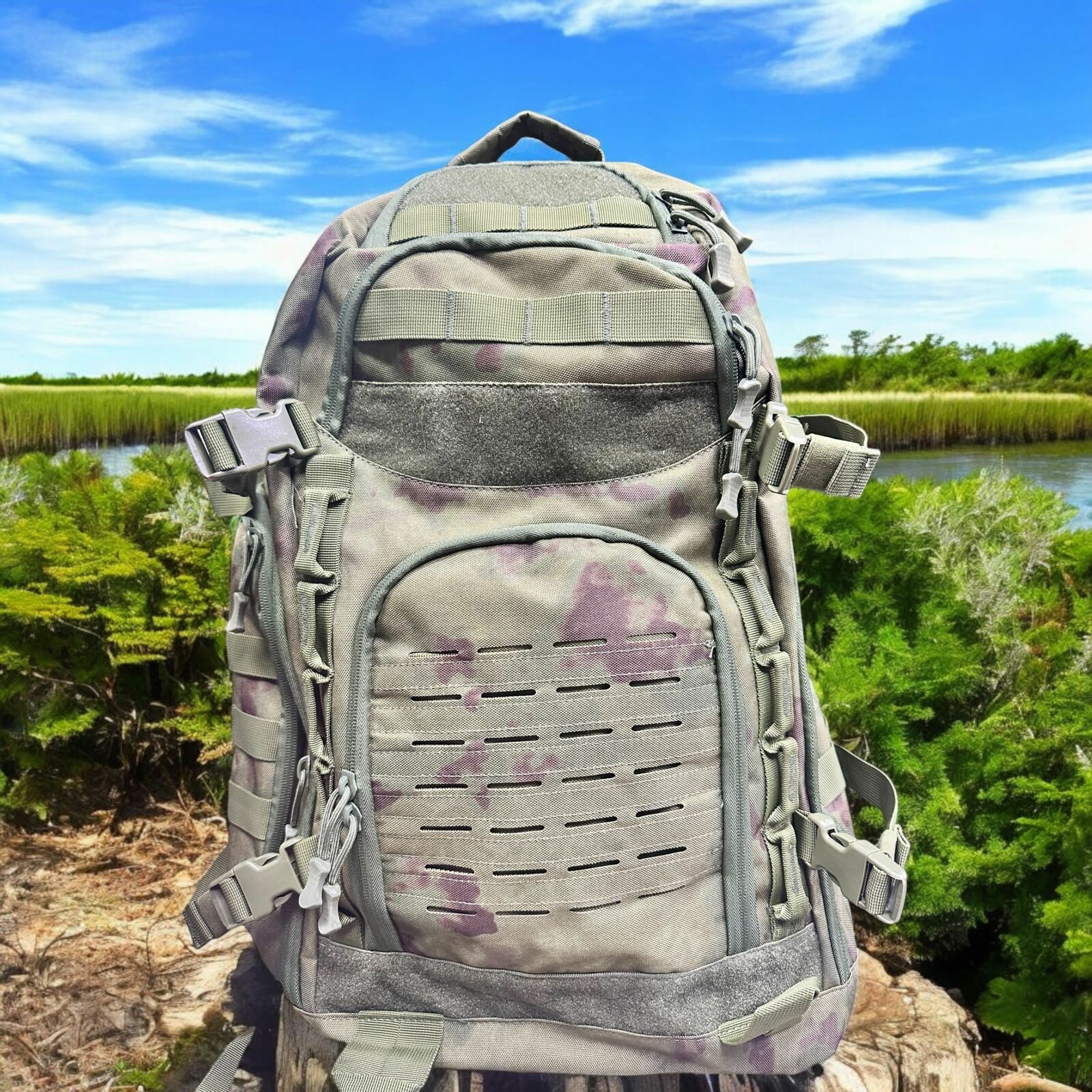 Рюкзак тактический мужской, походный, для рыбалки и охоты, сумка тактическая 60 л мох