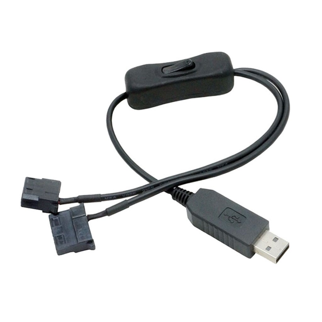 Одноточечный кабель с двумя переключателями от USB к 4Pin- большой 4pin boost type
