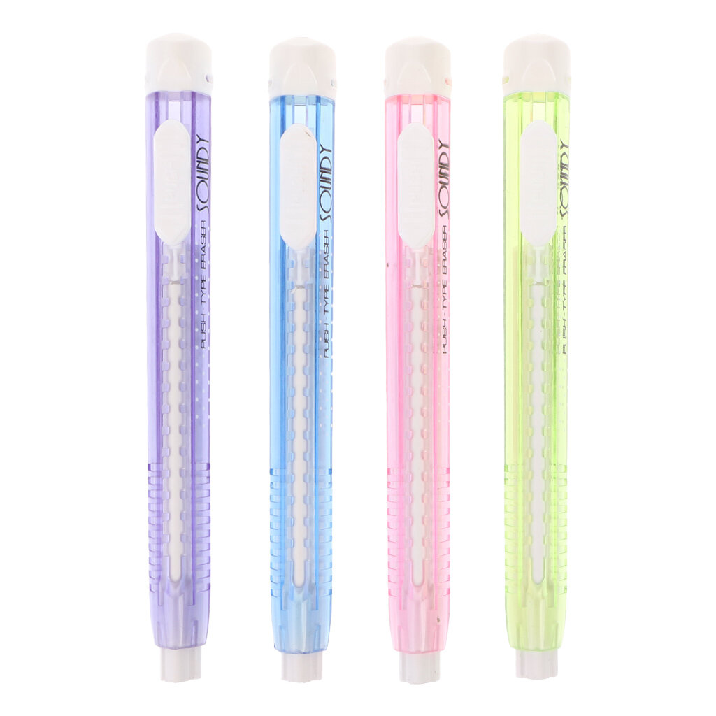 Креативный механический ластик в форме ручки, резиновый выдвижной ластик, канцелярские принадлежности, школьные принадлежности