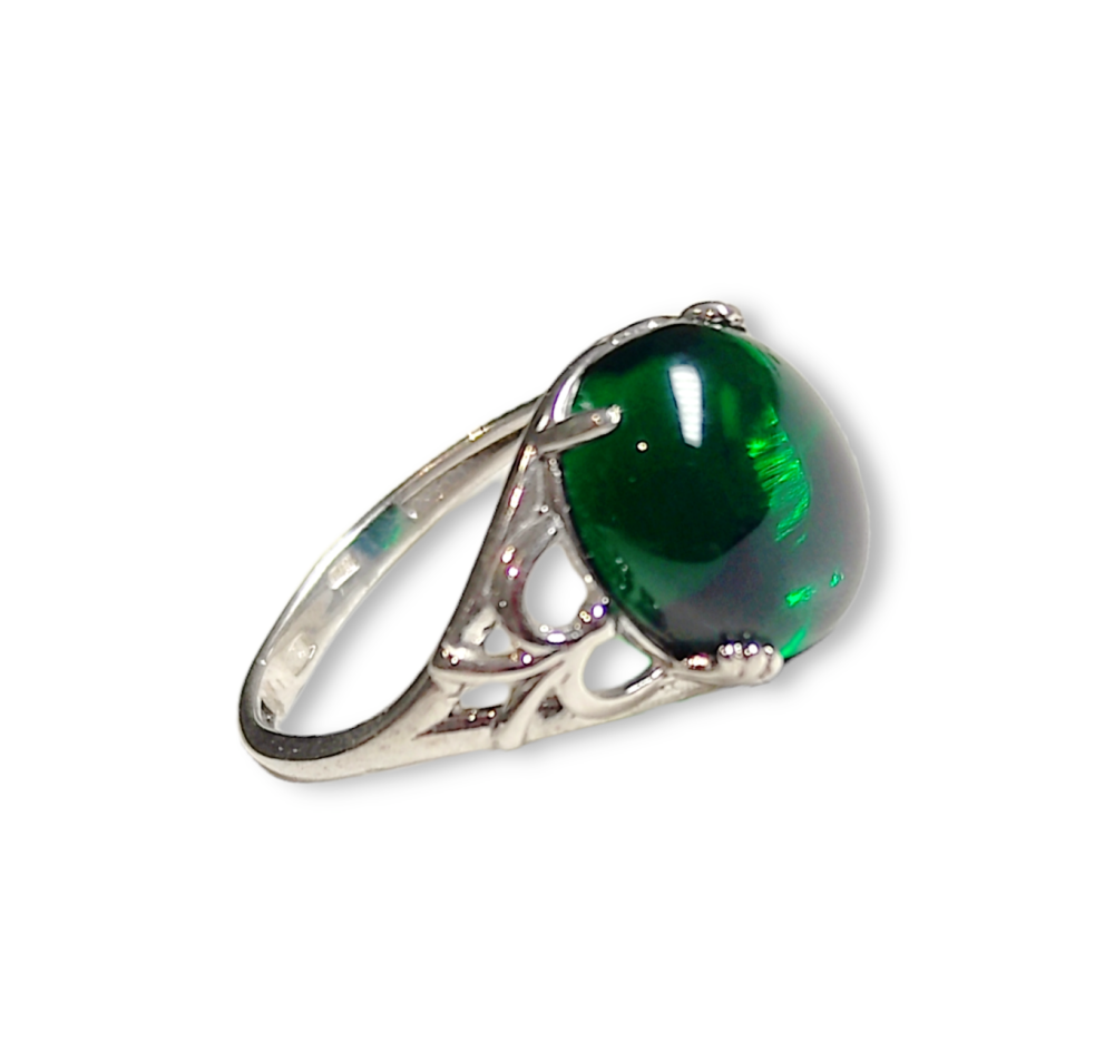 Перстень, серебро, 925 проба, родирование, кварц