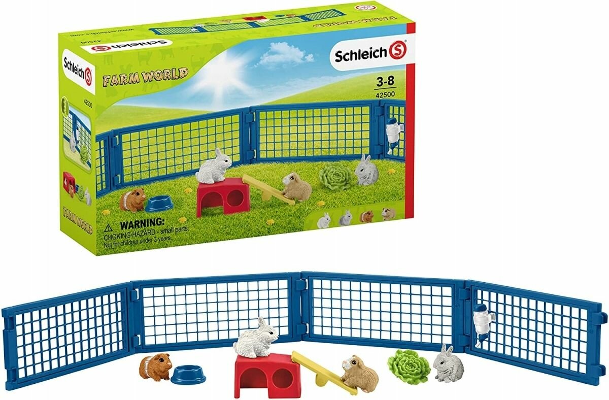Фигурки Schleich Farm World - Домик для кроликов и морских свинок - Шляйх 42500