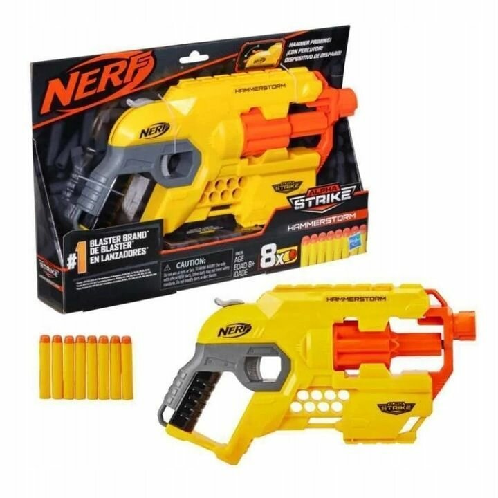 Hasbro Бластер Nerf Alpha Strike Револьверная винтовка Нерф E6748