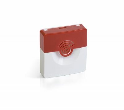 Оповещатель звуковой Рубеж ОПОП 2-35 24В (корпус бело/красный)