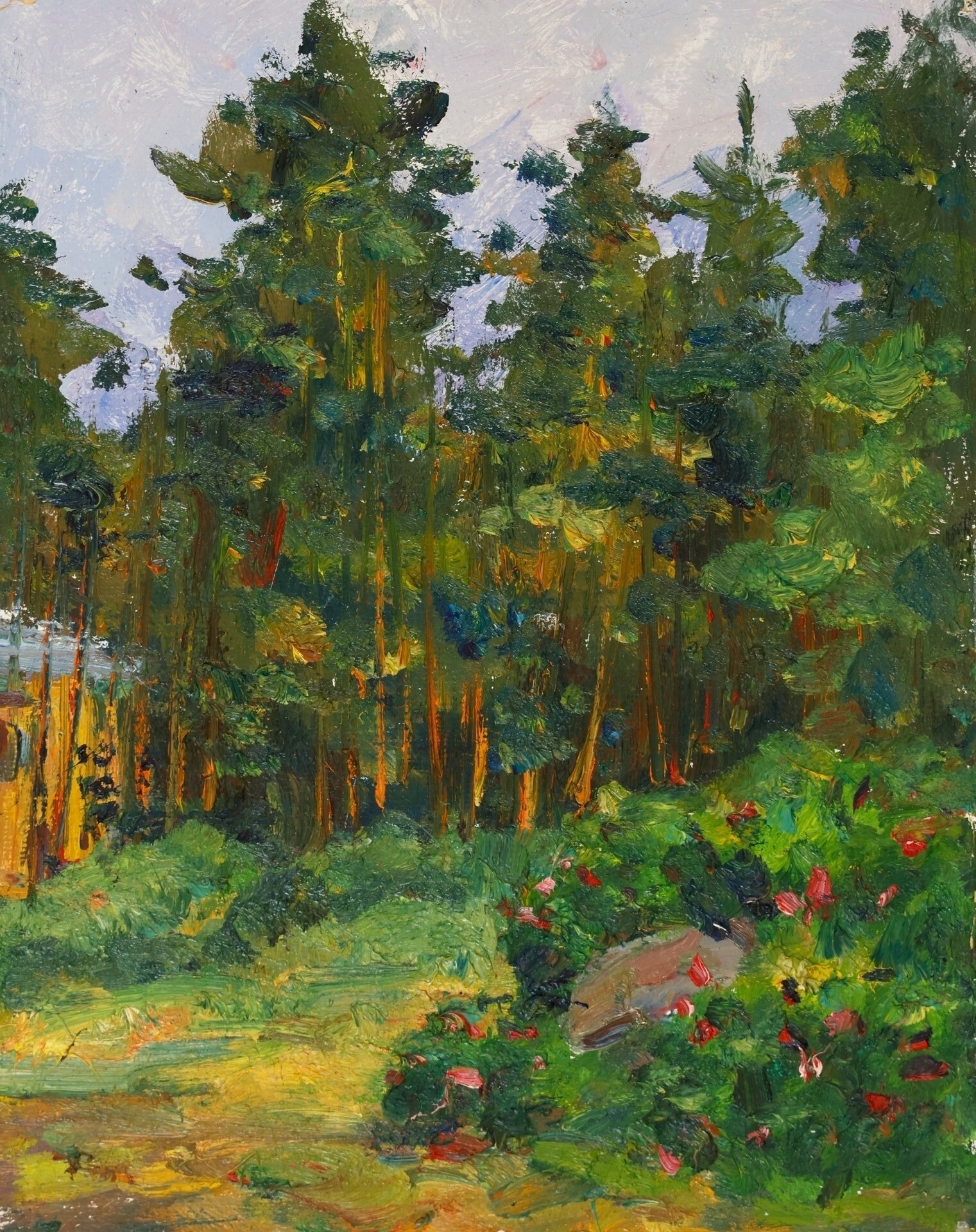 Финский залив, Александр Акимов, Импрессионизм, Картон, Масло