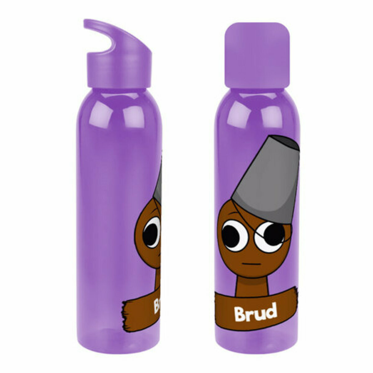 Бутылка для воды «Спрунки Бруд Sprunki Brud» (фиолетовый)