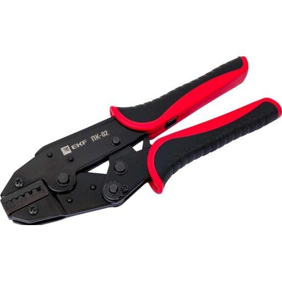 Пресс-клещи Ekf Expert ПК-02 (0.25-6.0 мм2 НШвИ НШв)