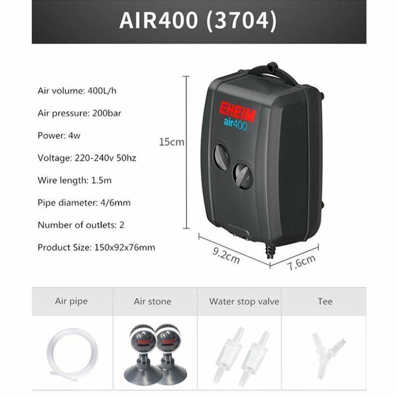 Сверхшумный воздушный насос EHEIM. Воздушный насос Eheim 100 200 400 1000 -enj