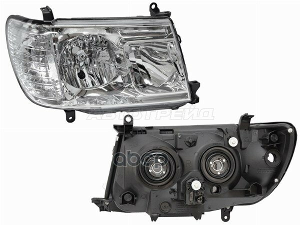 Фара Toyota Land Cruiser (J100) 05-07 (Справа/ Галоген/ С электрокорректором) Sat арт. ST-212-11H9R-LD-EM