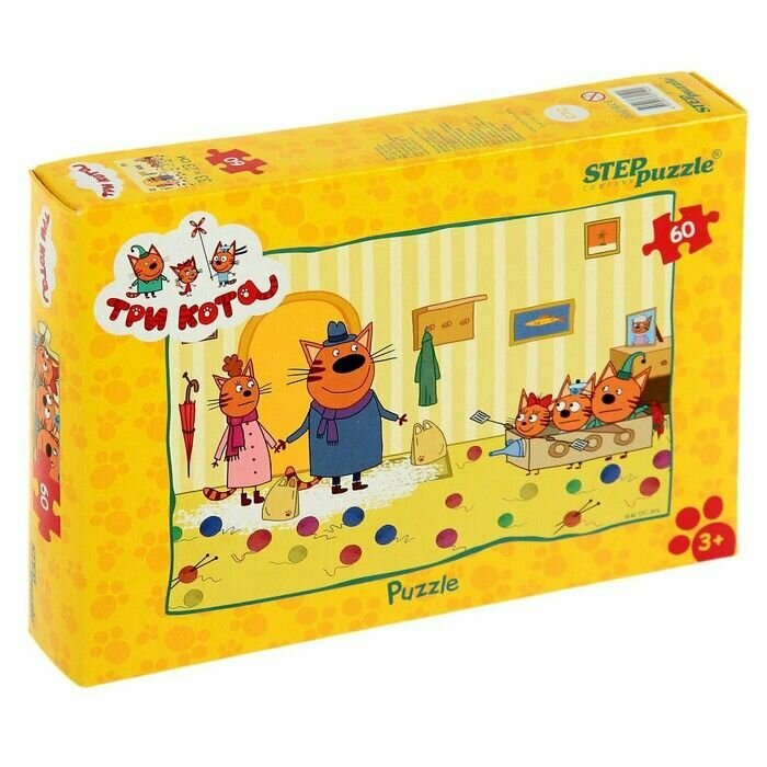 Пазлы Step Puzzle "Три кота", 60 штук (81152)