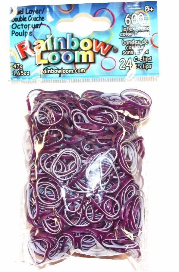 Резинки для плетения браслетов Rainbow Loom Осьминог Перламутр, Octopus Pearl (B0183)