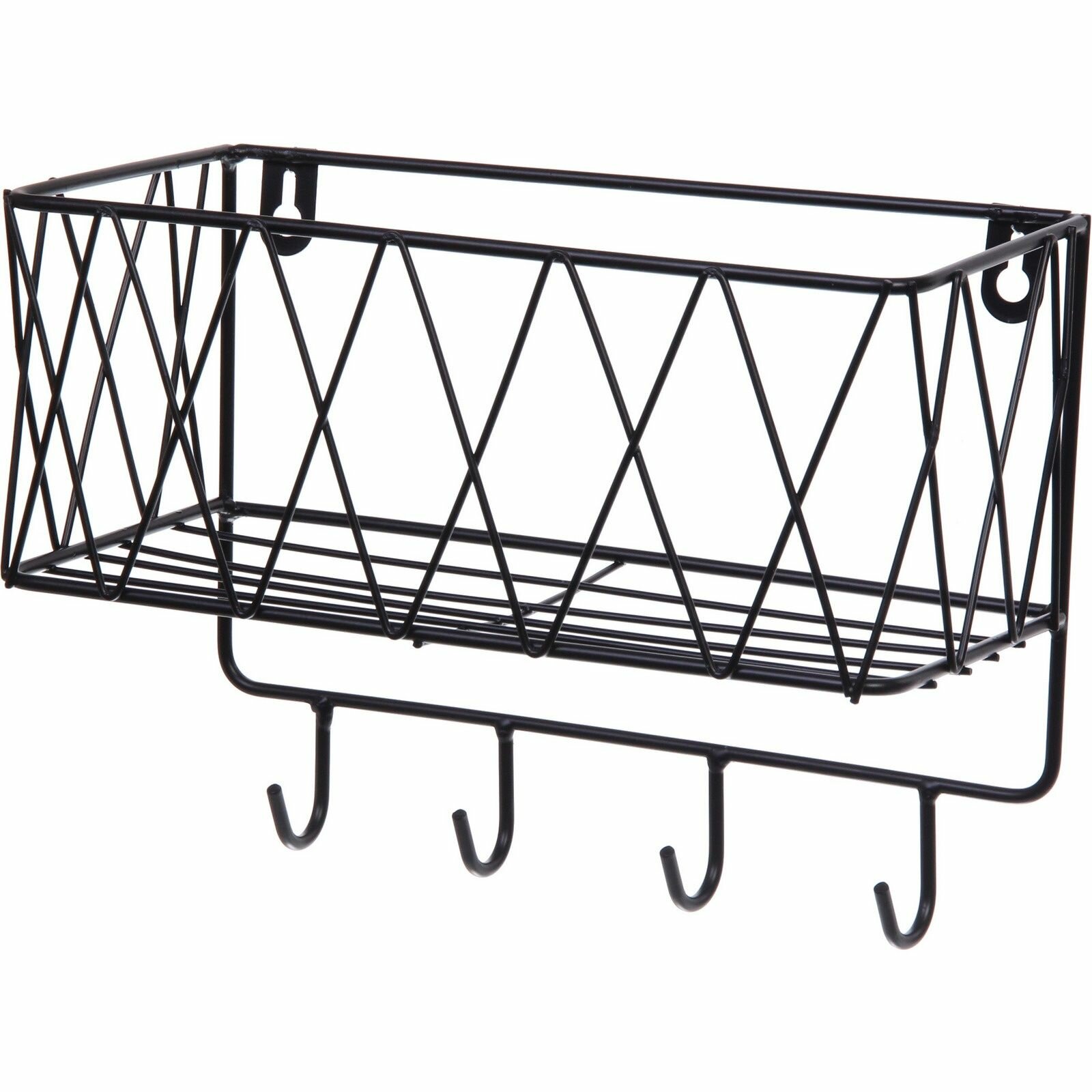 Ключница настенная КНР металлическая "Лофт Вост" Тарти Тан, цвет черный, 24,5х11х18,5