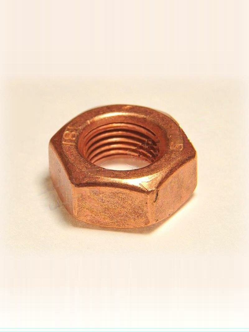 Гайка М10*1 приемной трубы Газель, омедненная, 250513-П29