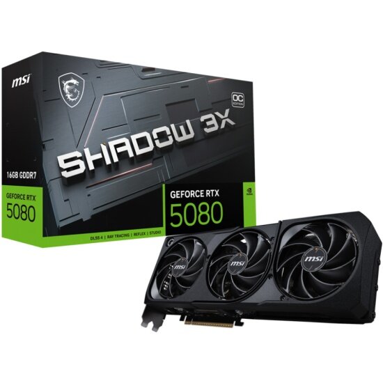 Видеокарта Msi GeForce RTX 5080 SHADOW 3X OC 16G