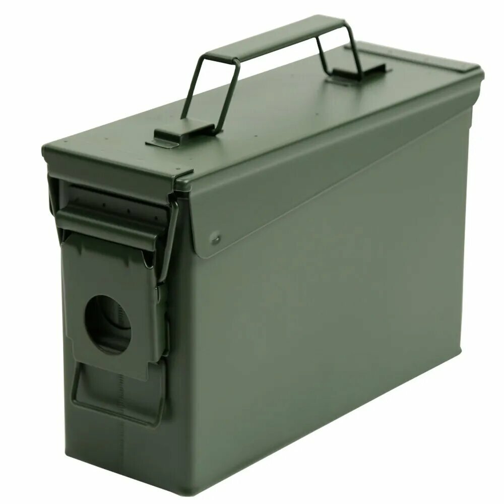 Коробка для патронов "AMMO 30", металлический сплав, 27x10x18 см