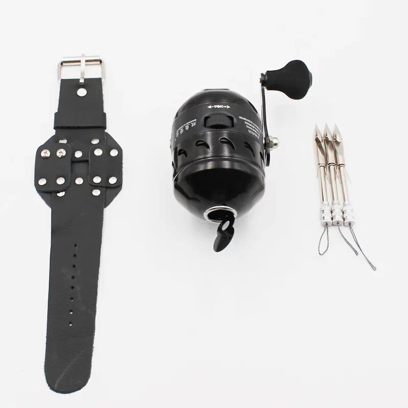 25 Рыболовная катушка рогатка блочный лук охота передаточное отношение 3.3:1 закрытое металлическое колесо катушки 5# PE