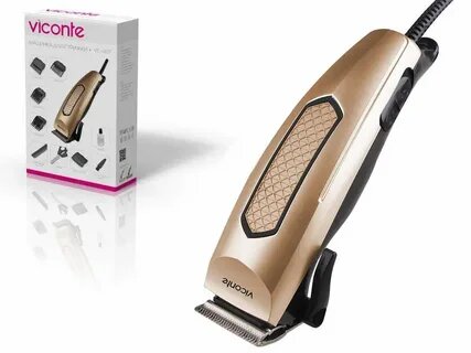 Машинка для стрижки VICONTE VC-1477 Champagne, с функцией филировки, нержавеющая сталь