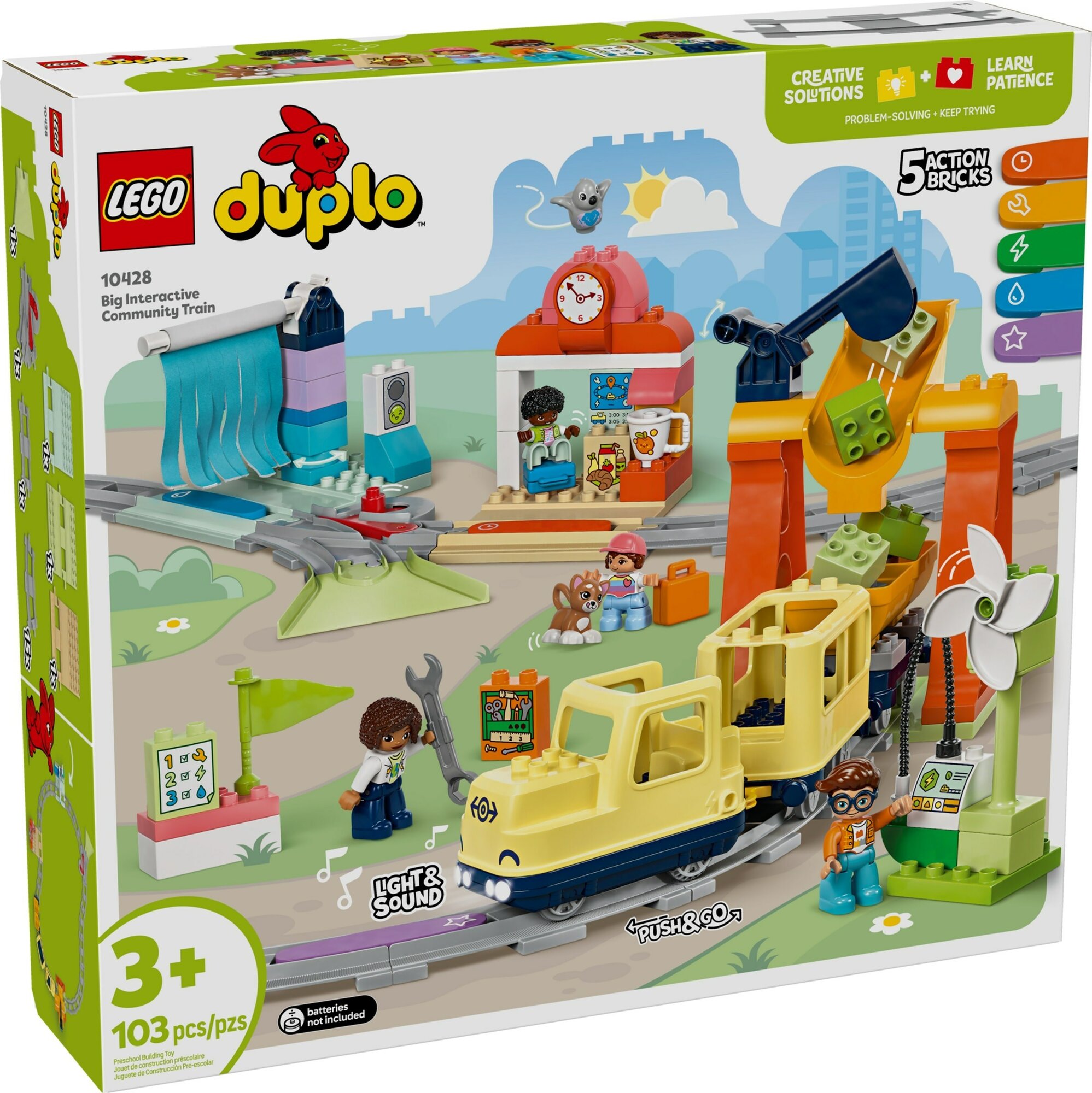 Конструктор LEGO DUPLO 10428 Большой интерактивный поезд