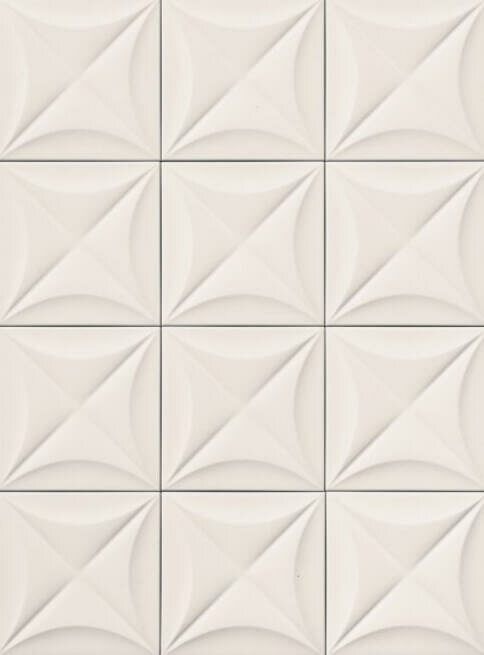 Керамогранит Marca Corona 4D Flower White 20х20 см, современный стиль