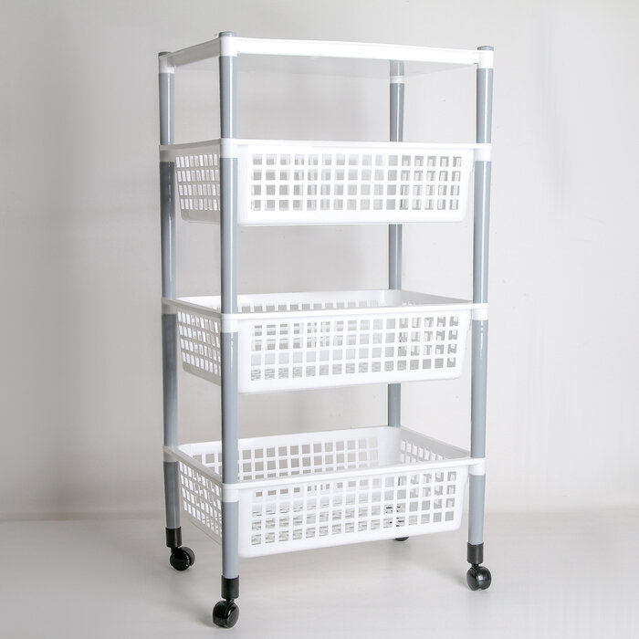 Контейнер для овощей 4-х секционный (на колесах, лоток 10л) 4394400