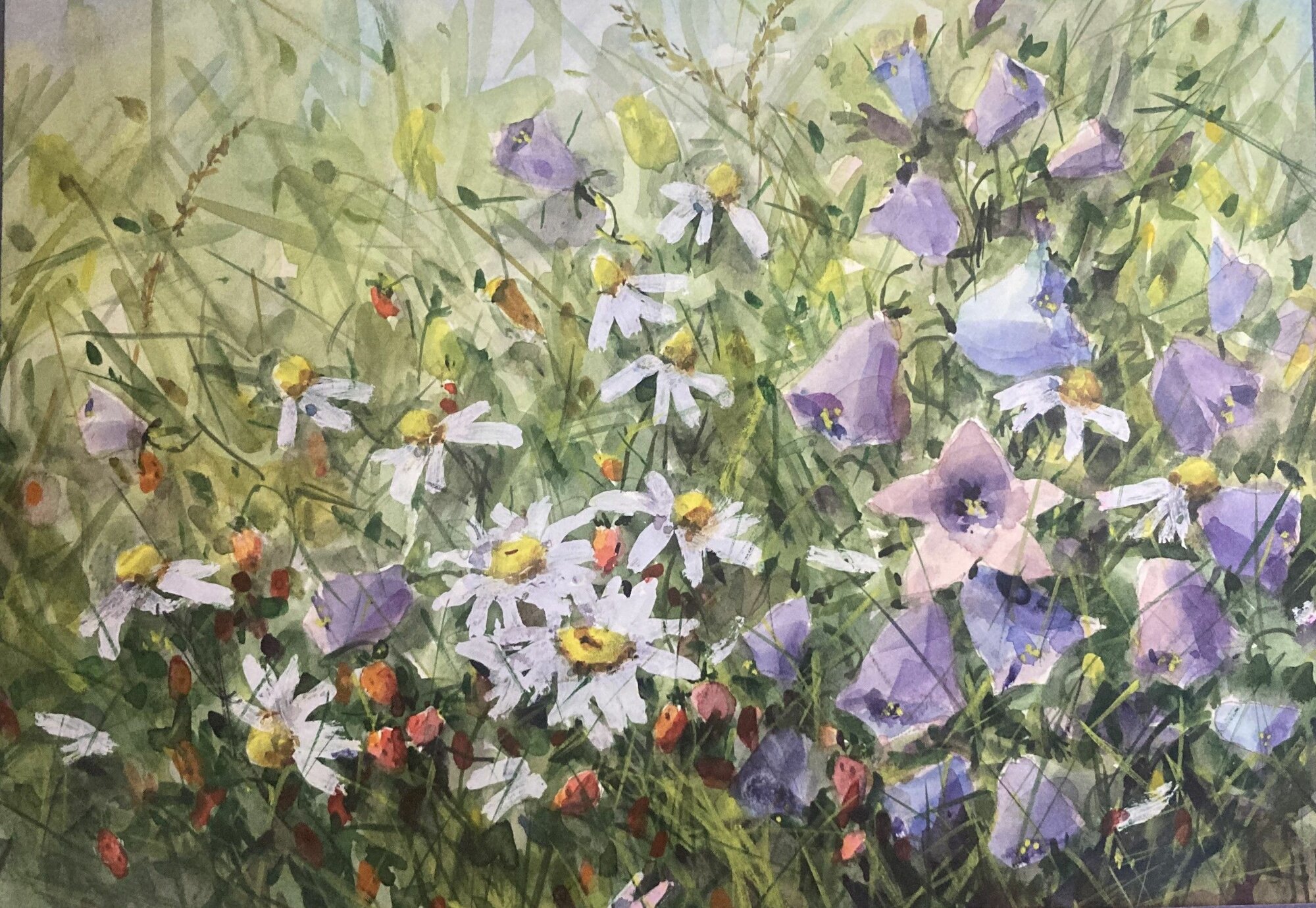 ART-Salon at Oktyabrskaya "Полянка" 30х40см, бумага, акварель; ручная работа