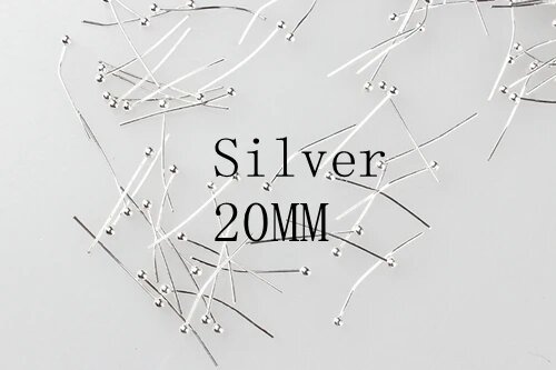 Металлические Булавки с шариковой головкой, 25/35 мм, 100 шт./лот, фурнитура для изготовления ювелирных изделий «сделай сам»