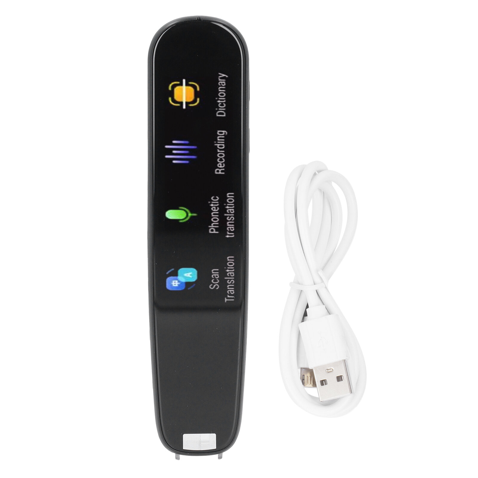 Портативная WiFi ручка-переводчик с поддержкой нескольких языков, черная