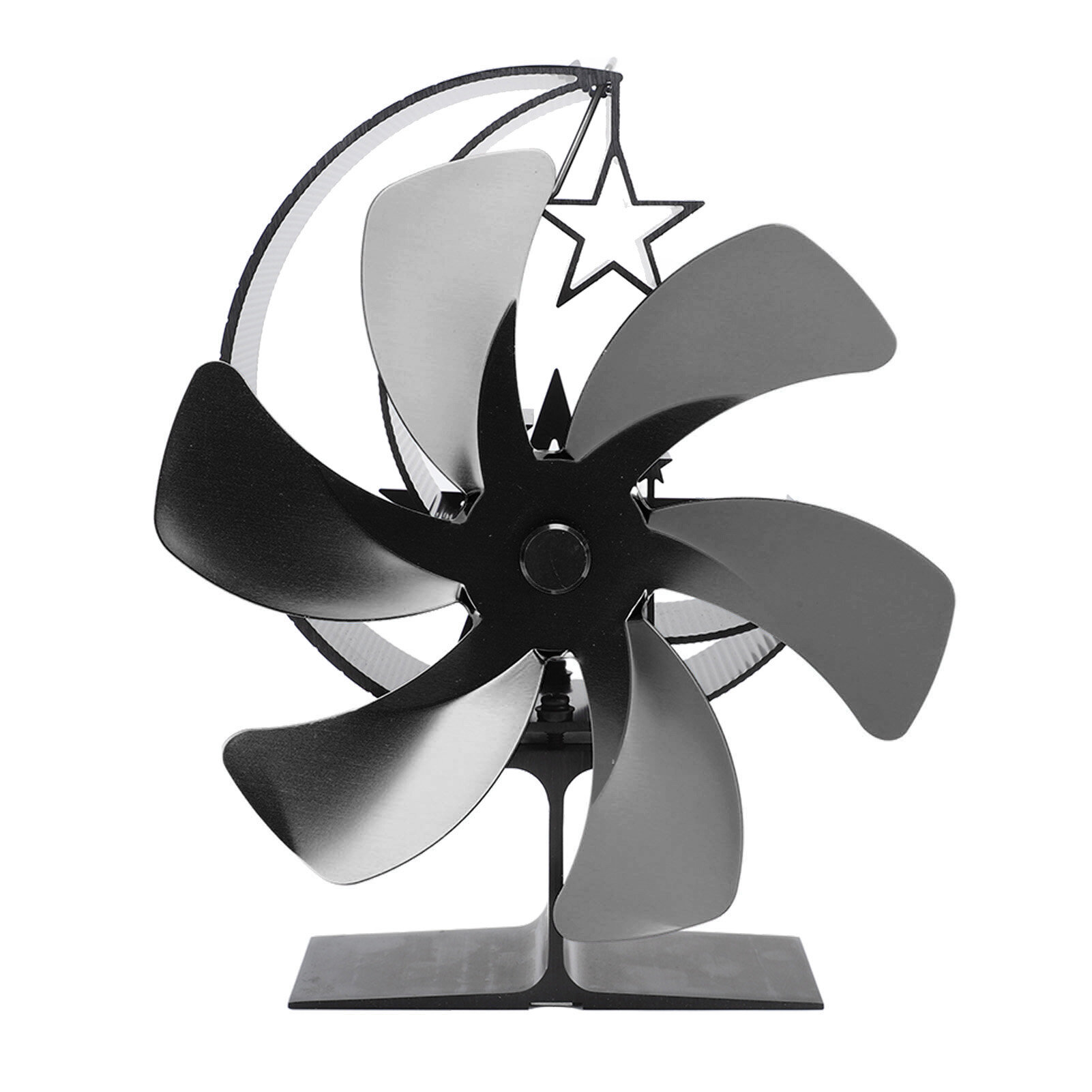 Вентилятор плиты 6 лезвий камин тепловой