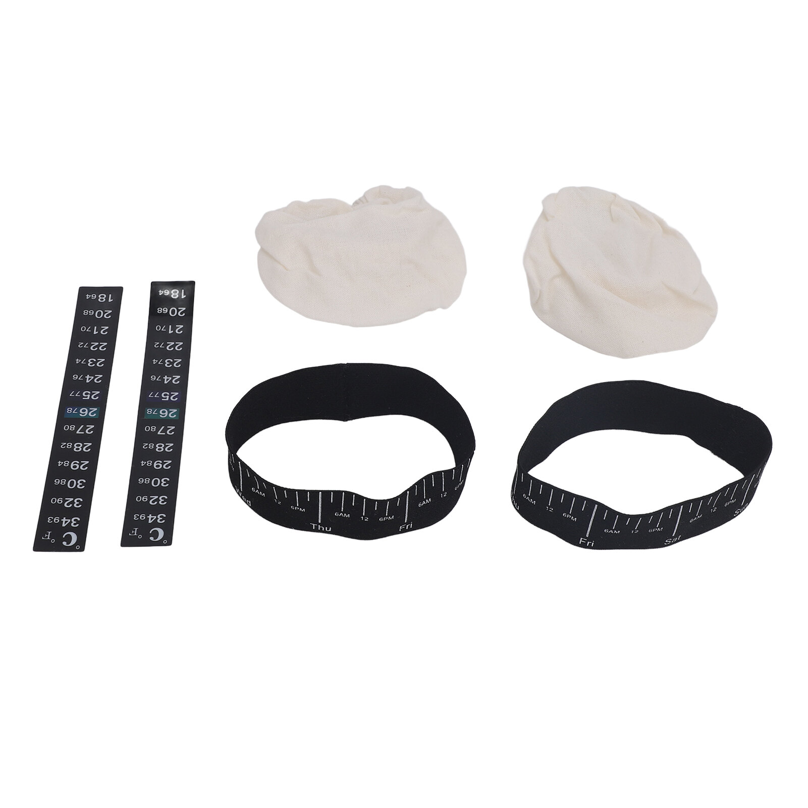 Набор для закваски, тканевая крышка для банки с закваской и маркировкой даты, лента для кормления для банок диаметром от 3 до 4 дюймов