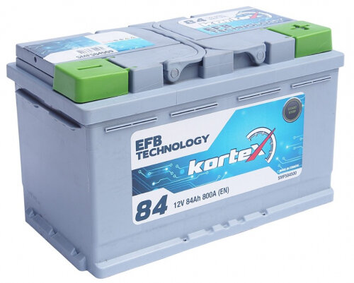 Аккумулятор Kortex EFB, 190x175x315, обратная полярность, 84 Ач, 6СТ84(0) SMF584500