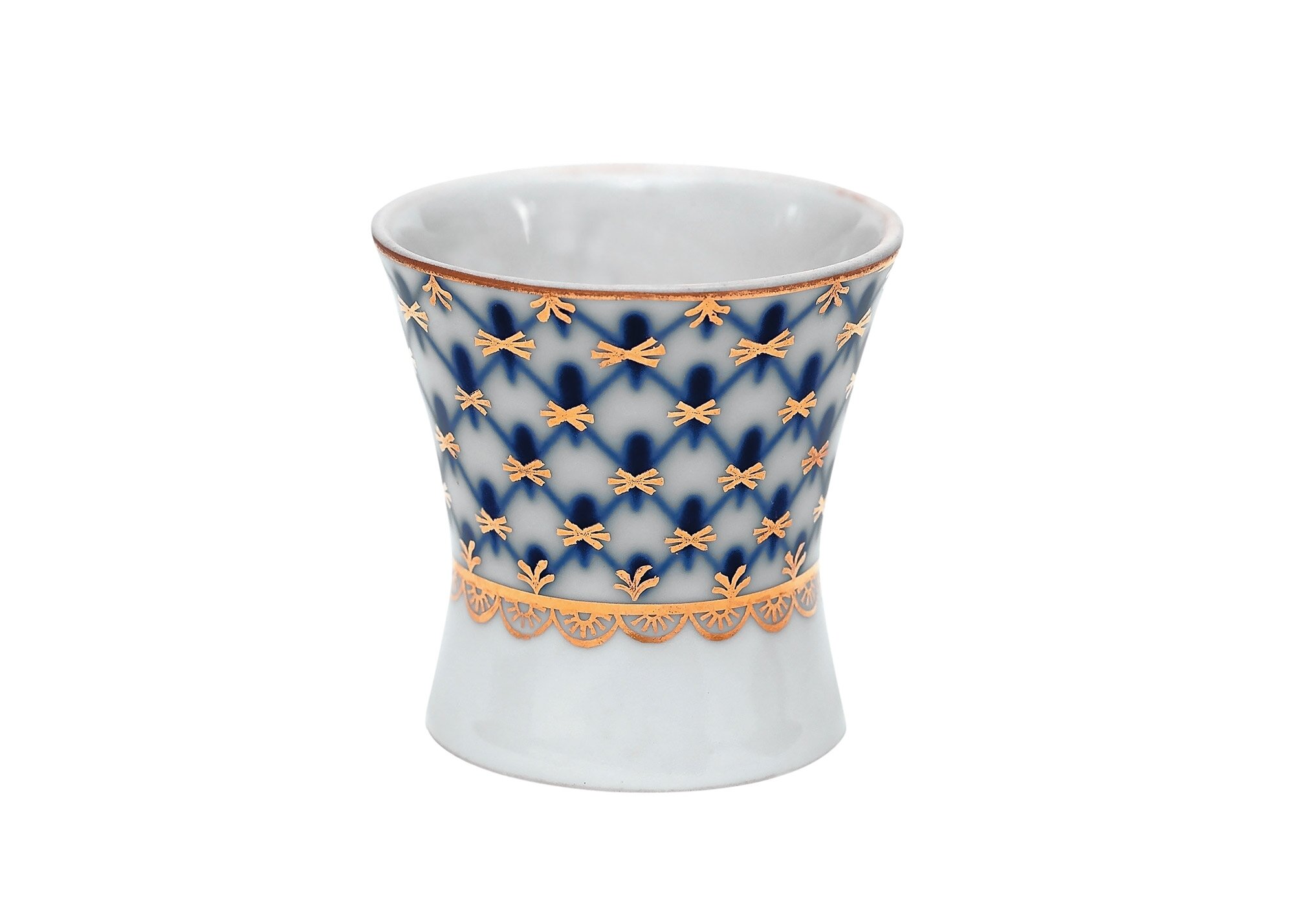 Рюмка для яица Кобальтовая сетка, Императорский фарфоровый завод (ЛФЗ) 80.07115.00.1