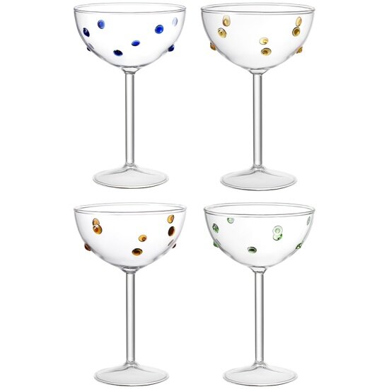 Набор креманок Liberty Jones Pom-pon 4 шт, 225 мл, стекло (LJ0000427)