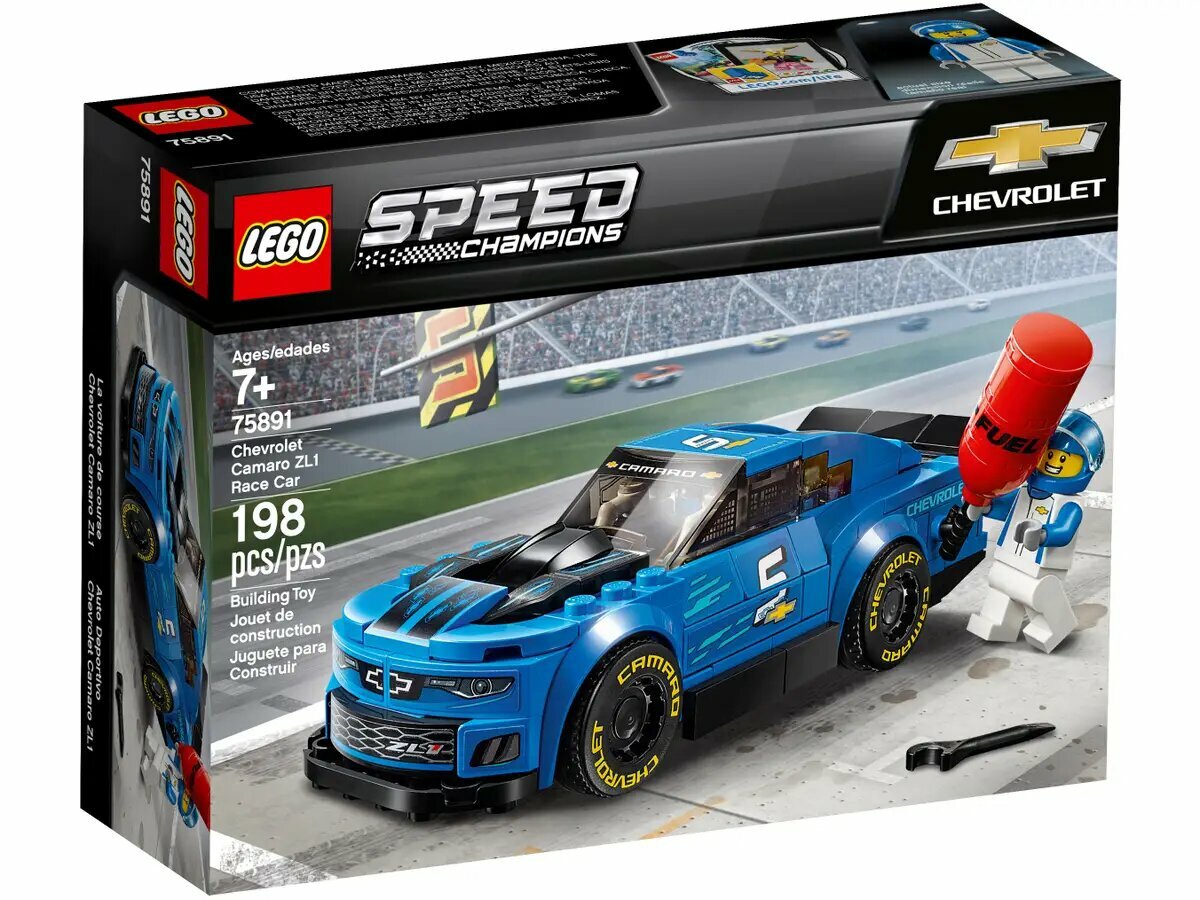 Конструктор LEGO Speed Champions 75891 Chevrolet Camaro ZL1 Race Car (Гоночный автомобиль Chevrolet Camaro ZL1)
