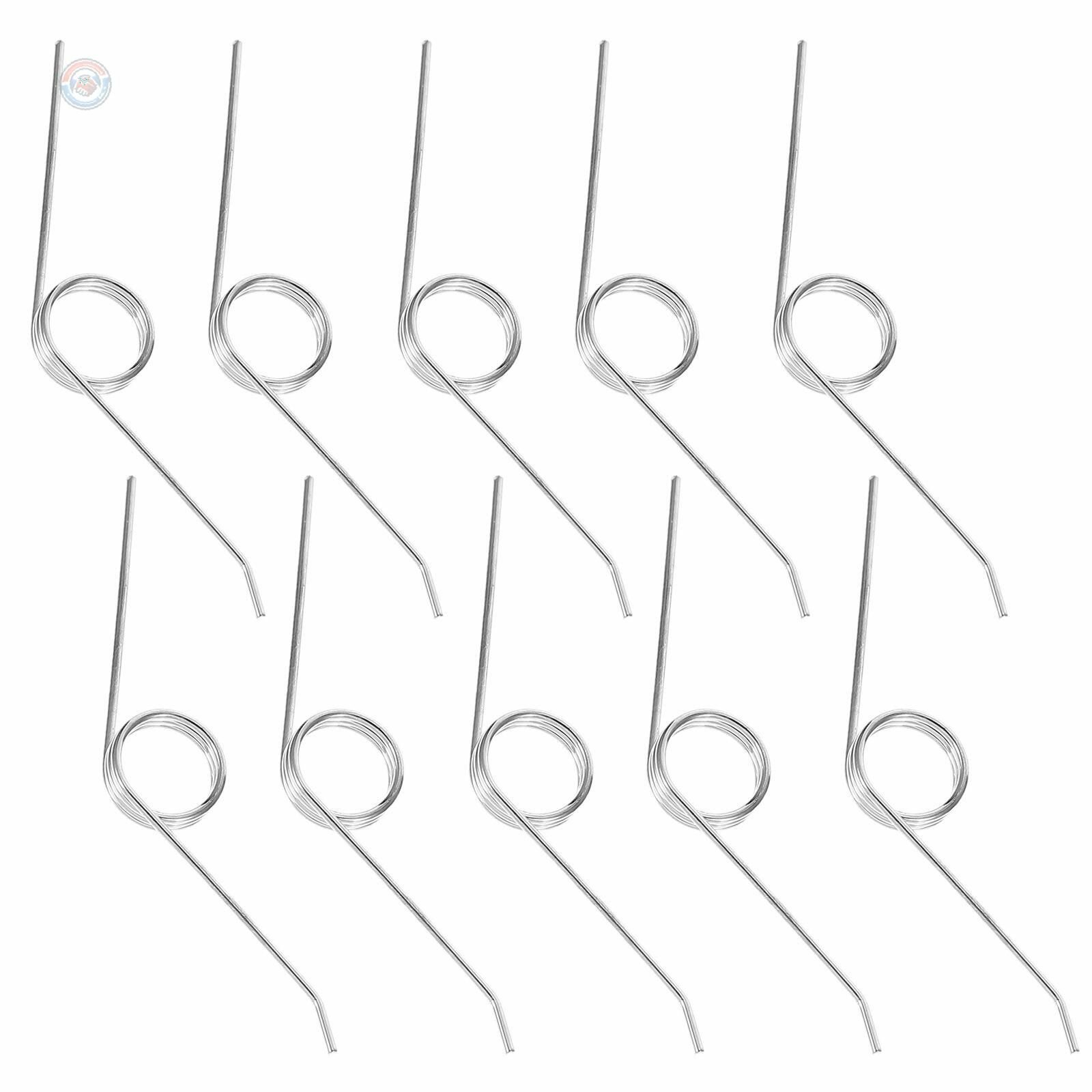 Пружина для педальной крышки мусорного ведра, нержавеющая сталь, универсальный ремкомплект, плавное закрывание без хлопков, компактный размер 4,5 см, 10 шт в наборе