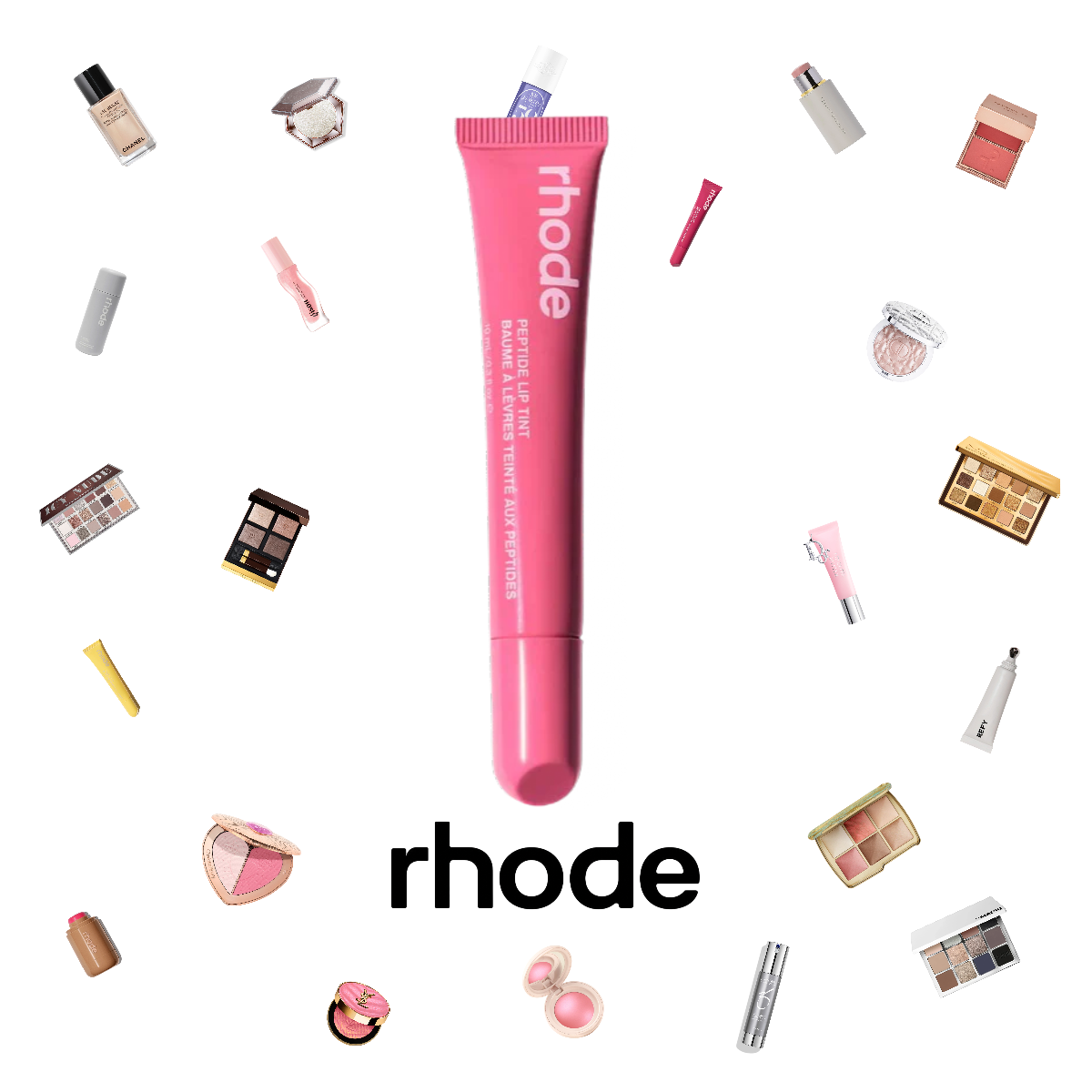 Блеск для губ Rhode Sugar Cookie розовый с блестками вкус печенья