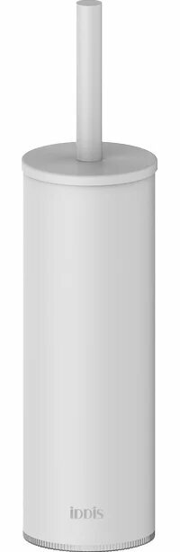 Ершик для унитаза IDDIS Optima Home BRUWT0i47 напольный, белый, закрытый, с подставкой